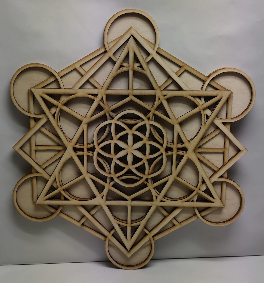 METATRON CUBE - Elegant Wooden Sacred Geometry Mandala - Etsy