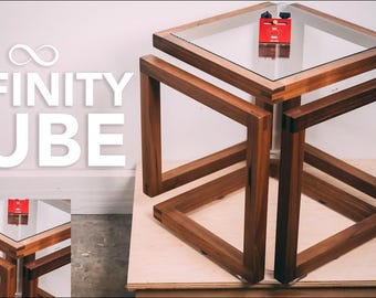 Infinity Cube Coffee Table Wood and Weldment DIY Files 2 in 1 - Etsy