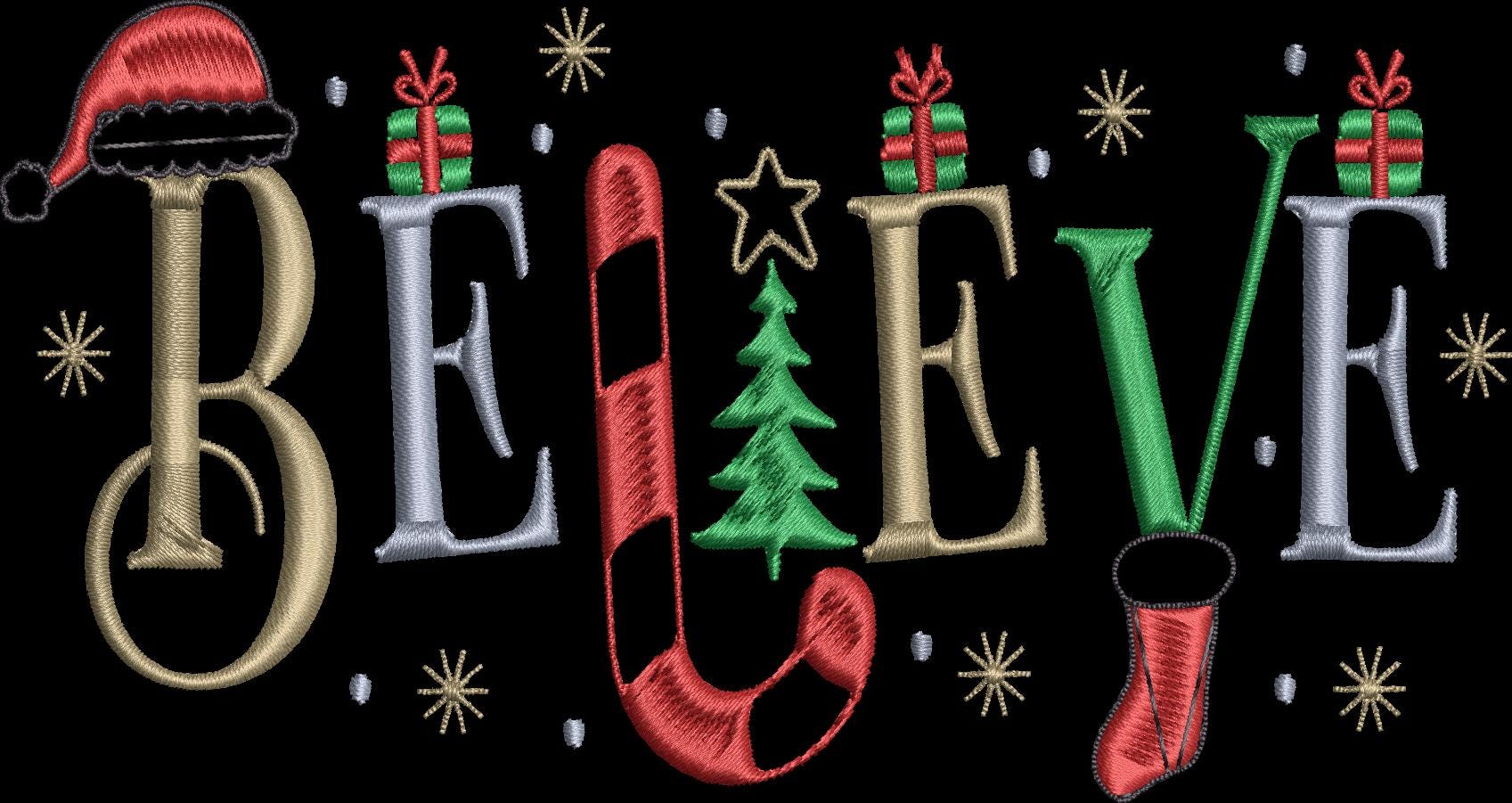 Believe Machine Embroidery Designs, Christmas Embroidery Designs ...