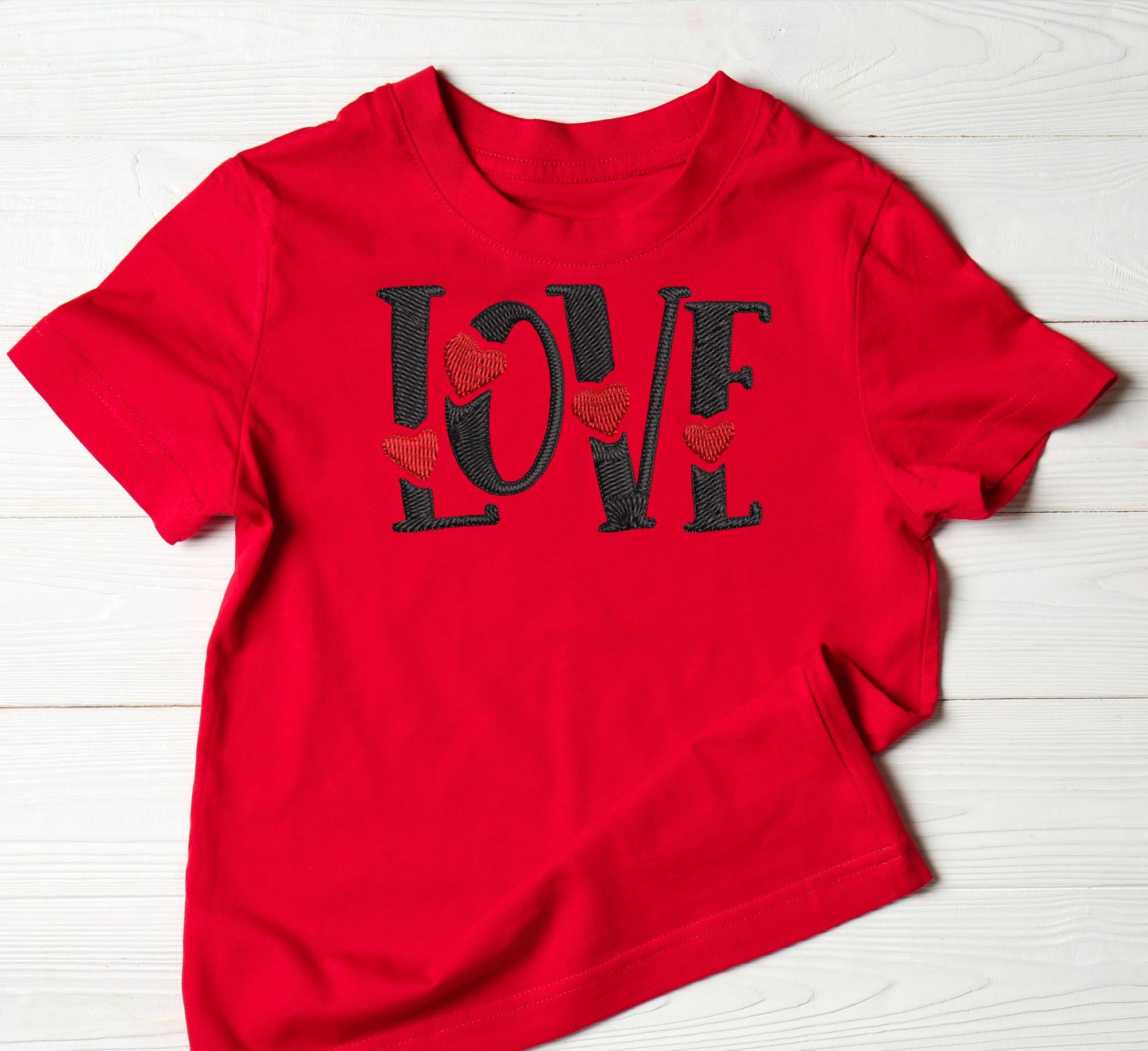 Love Embroidery Design Pattern Love Embroidery Design-3 Sizes- Love ...