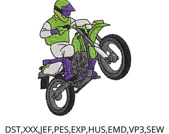 Motorcycle Embroidery- Design for Embroidery Machine Instant Download ...