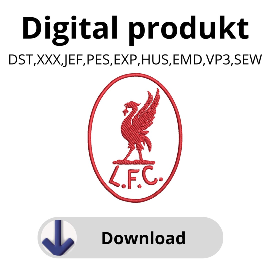 Liverpool Club Embroidery Logo , 3 Sizes - Etsy