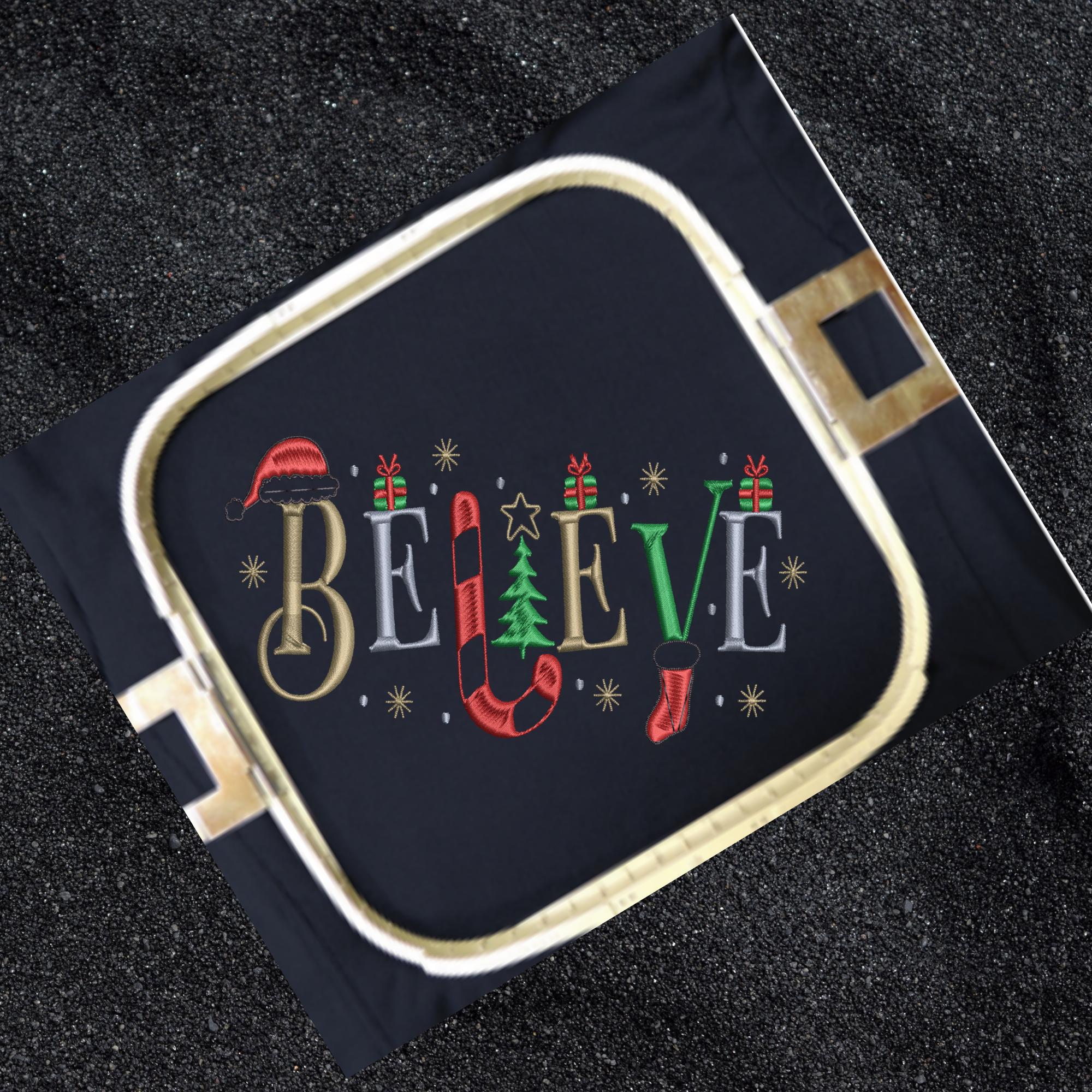 Believe Machine Embroidery Designs, Christmas Embroidery Designs ...