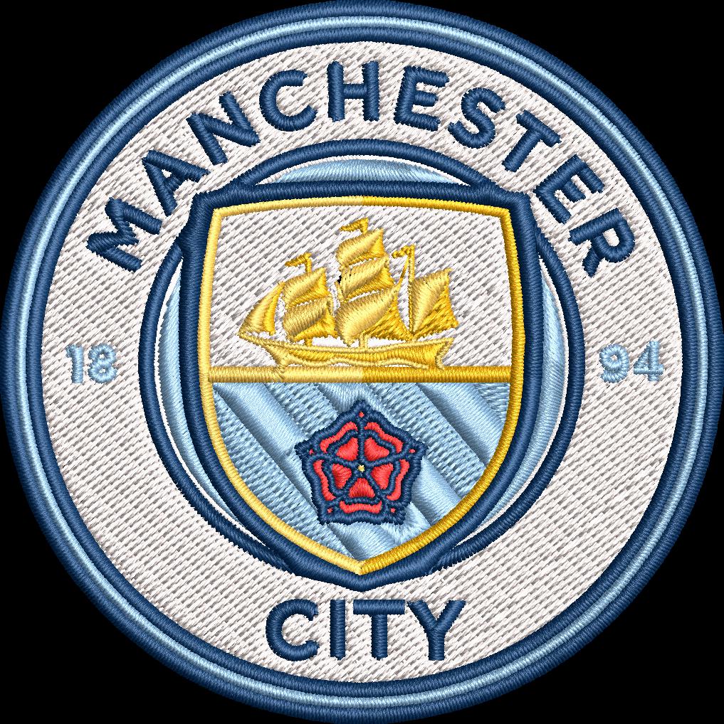 Manchester City Club Embroidery Logo - Etsy