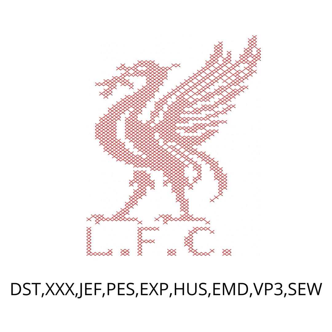 Liverpool Club Embroidery Logo , Cross Stitch - Etsy
