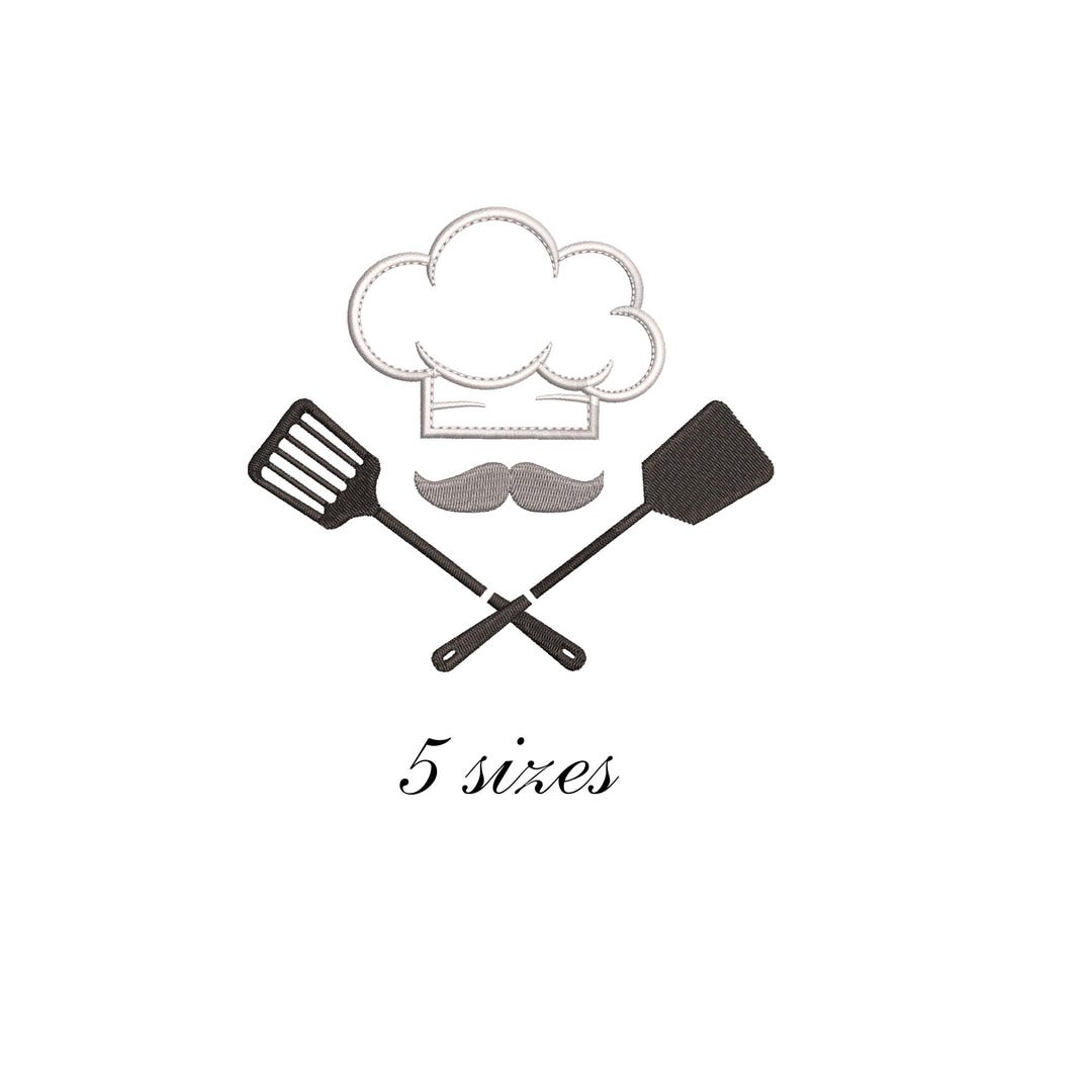 Chef Embroidery Design Kitchen Machine Embroidery Chef Embroidery ...