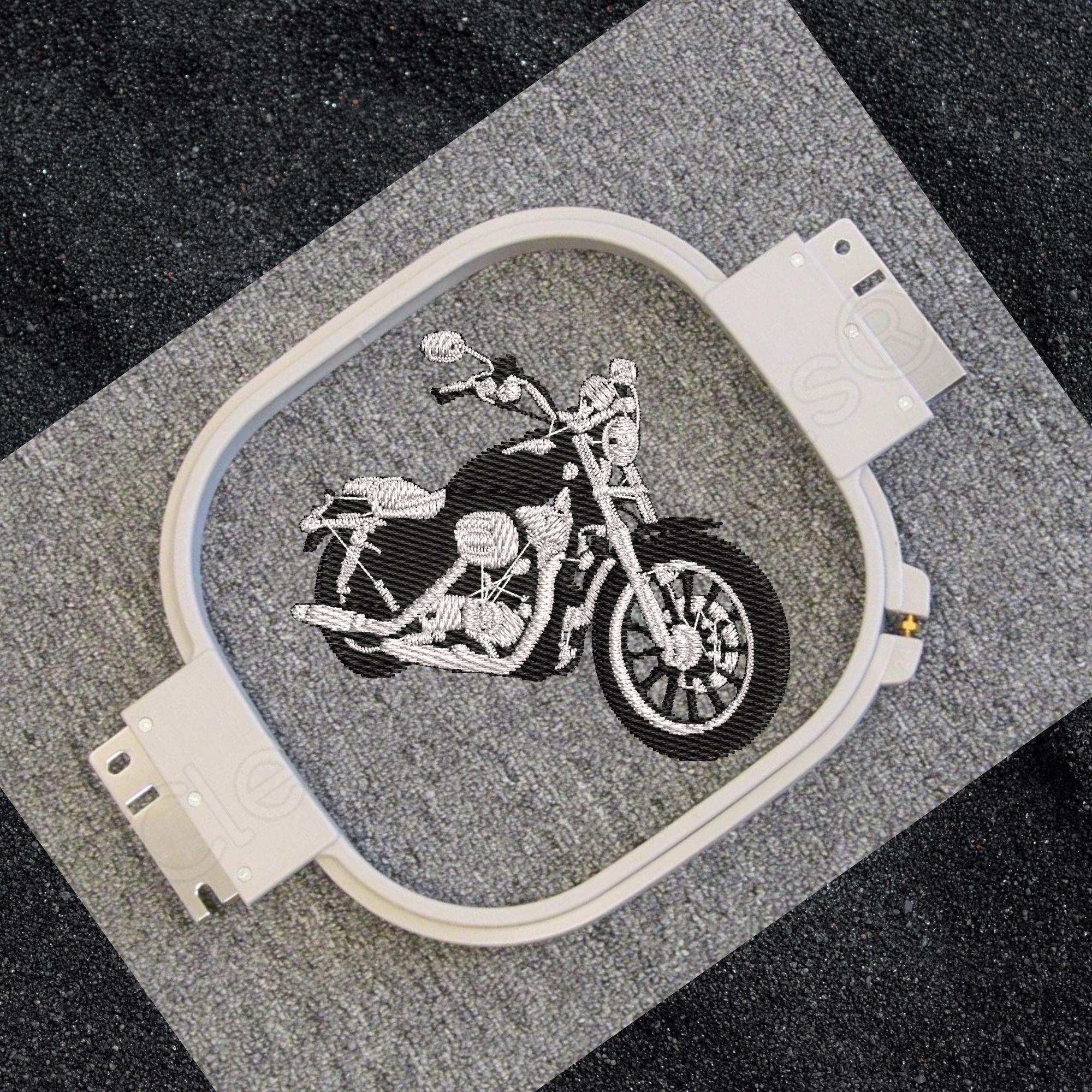 Motorcycle Embroidery Design for Embroidery Machine Instant Download ...
