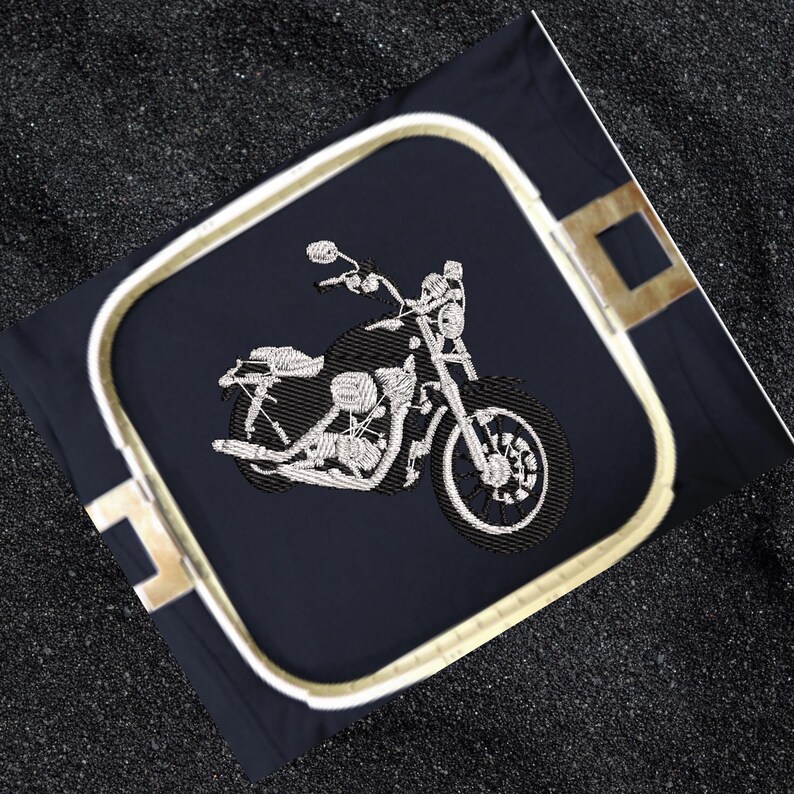 Motorcycle Embroidery Design for Embroidery Machine Instant Download ...