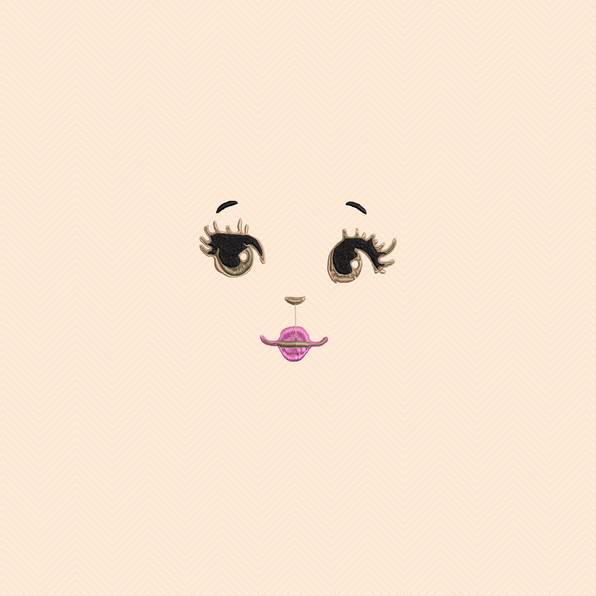 Embroidery Files Eyes Set 3 Googly Eyes, Eyelashes, Eyebrows, Pairs of ...