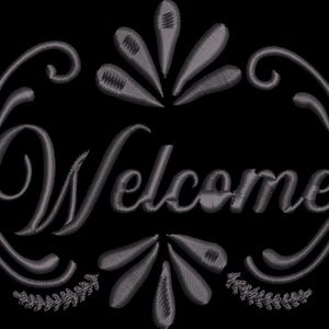 Welcome - Machine Embroidery Design - Etsy