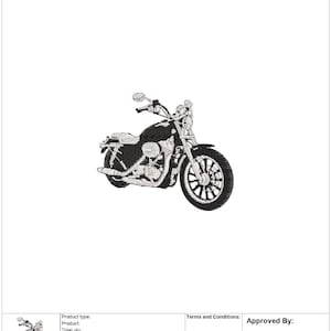 Motorcycle Embroidery- Design for Embroidery Machine Instant Download ...