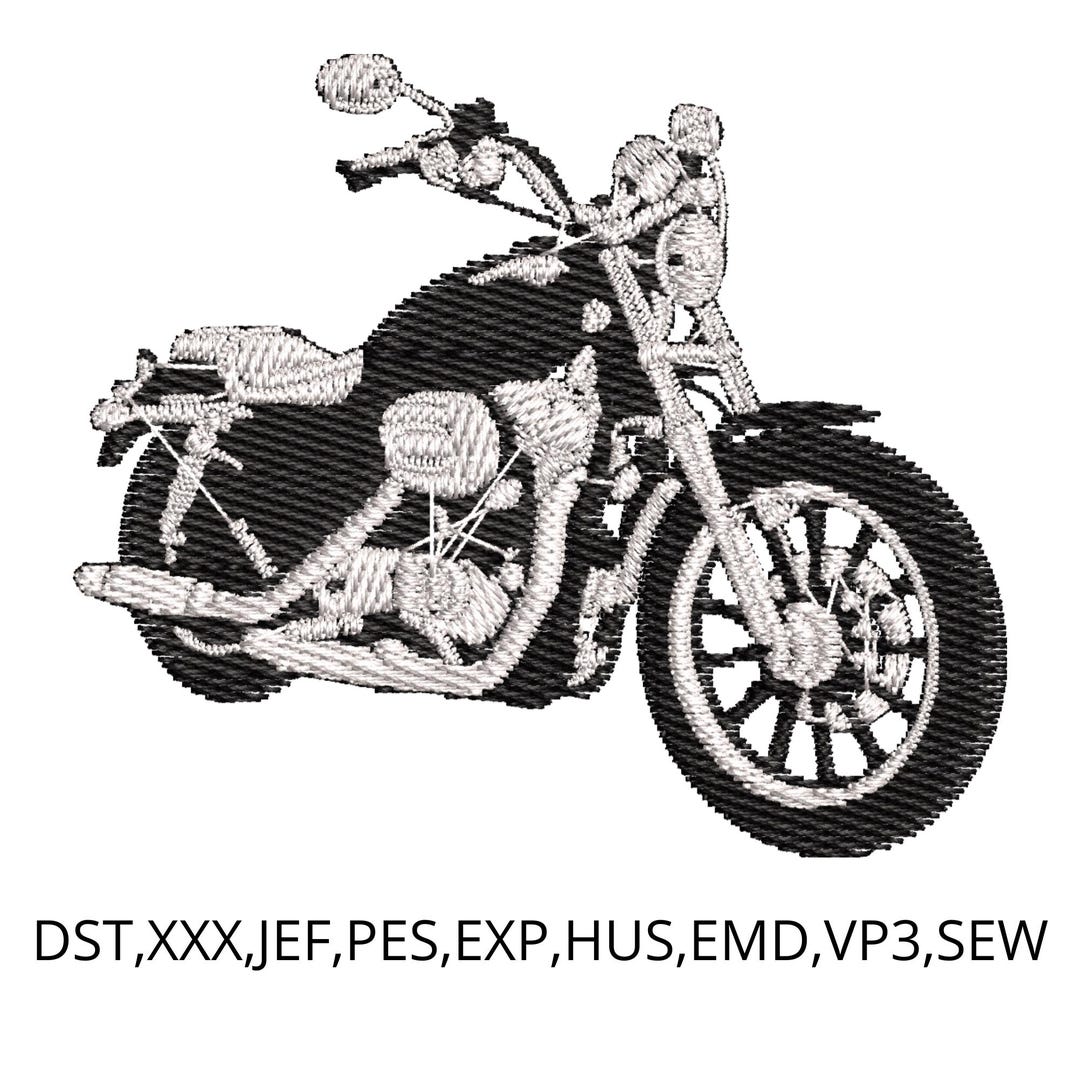 Motorcycle Embroidery- Design for Embroidery Machine Instant Download ...