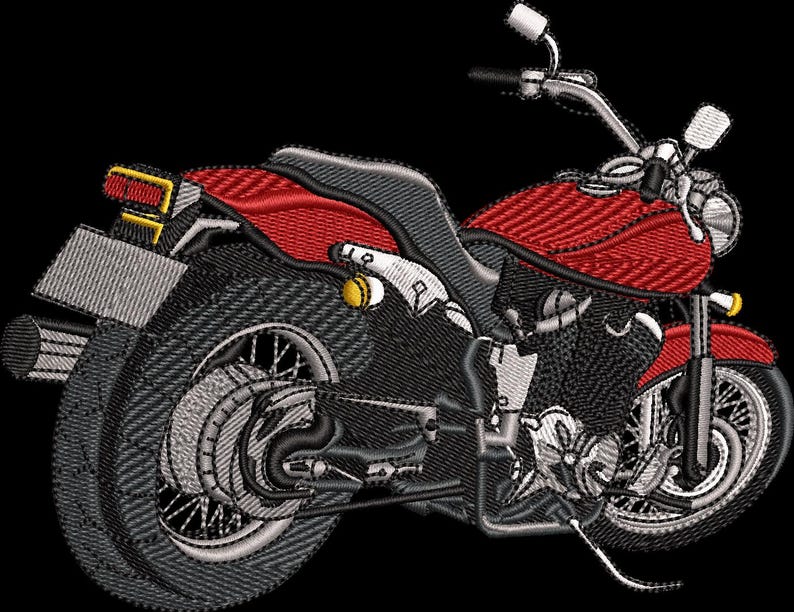 Motorcycle Embroidery-design for Embroidery Machine Instant Download ...