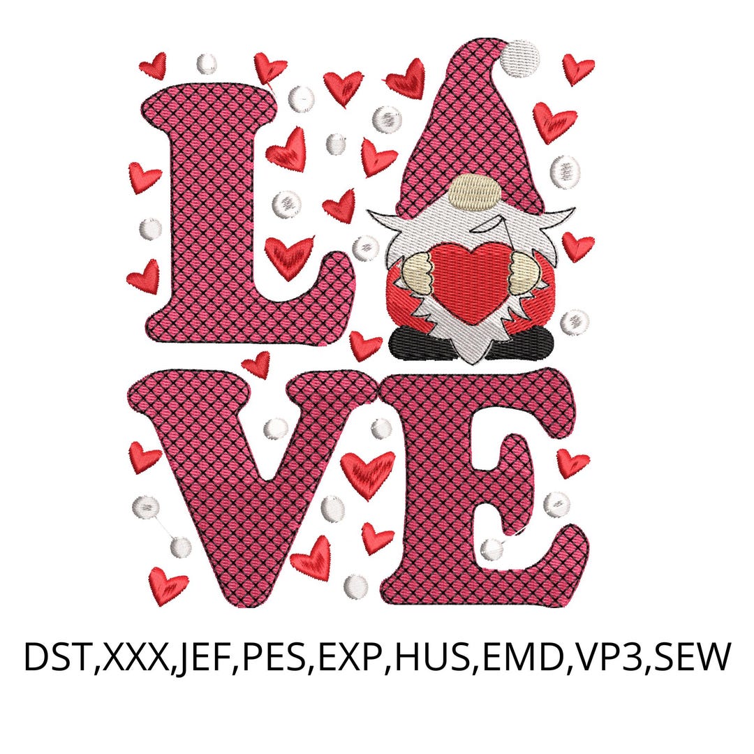 Love Embroidery Design-3 Sizes-love Word Embroidery Designs Machine ...