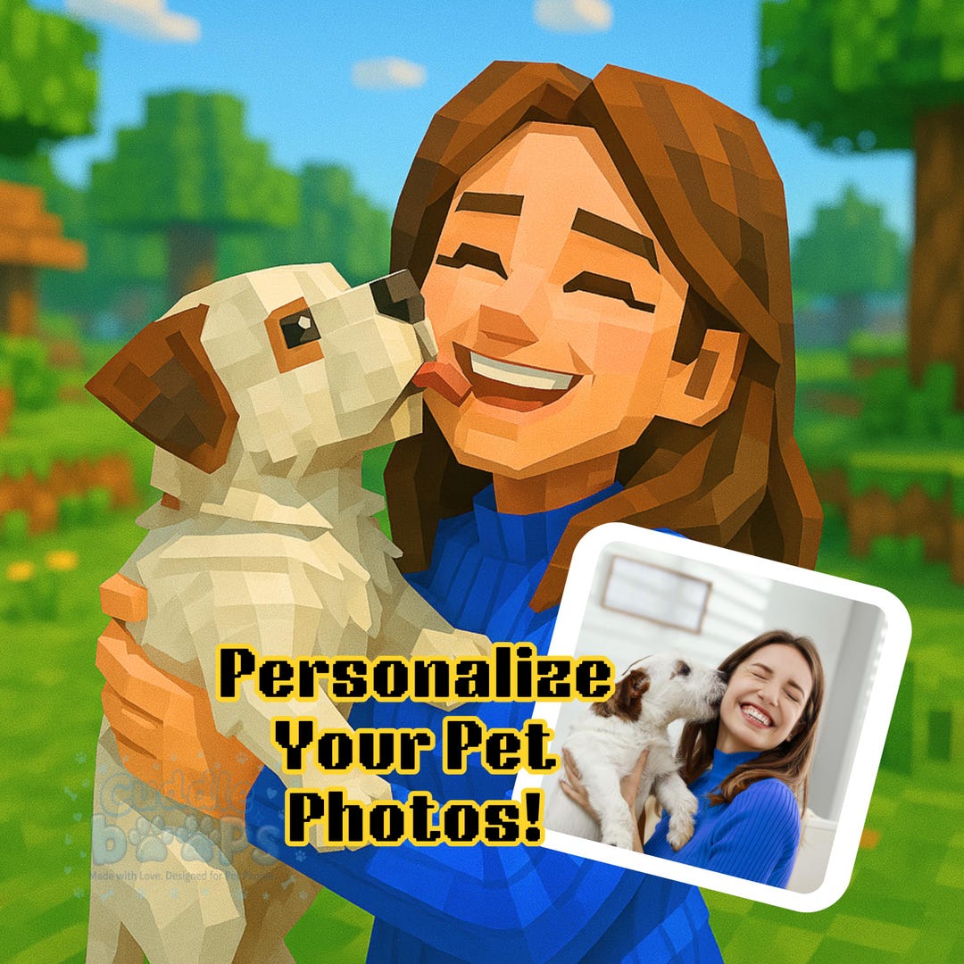 Minecraft-inspired Fanart | Custom Pet Portraits | Dream SMP Art ...