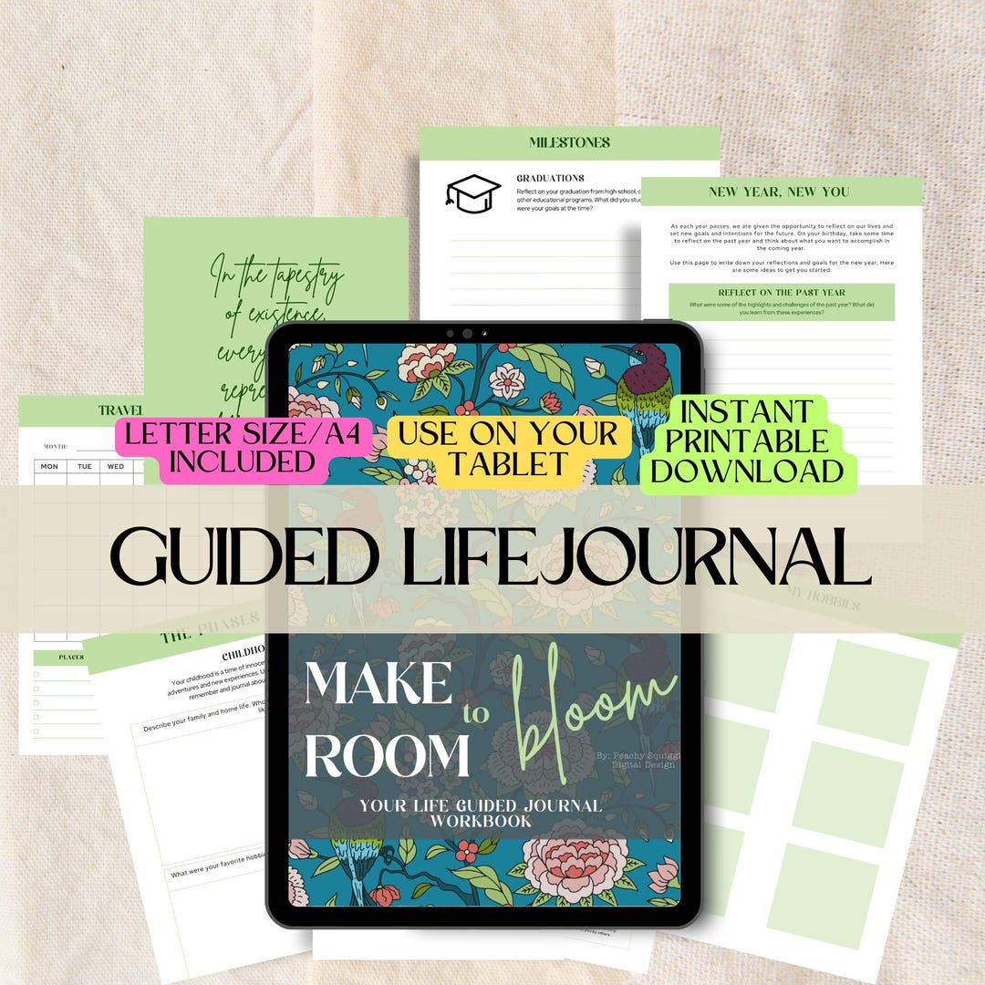 Journaling Guided Journal Prompt Guide Printable Gratitude Journal Life ...