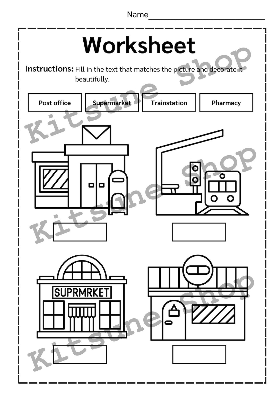 Combo Set 3 Worksheet Station - Etsy