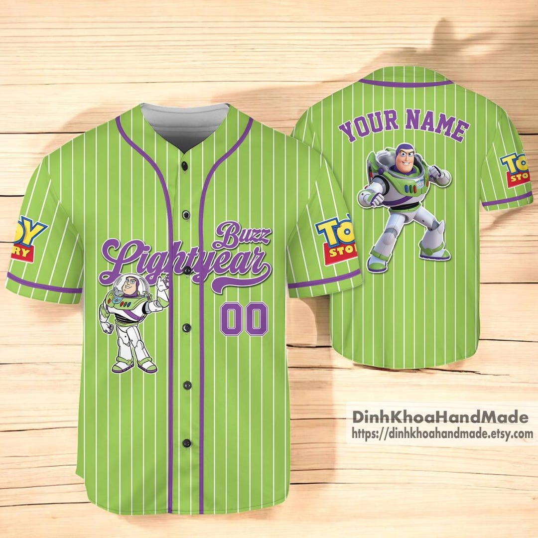 Custom Buzz Lightyear Baseball Jersey: Toy Story Team Outfit - Etsy