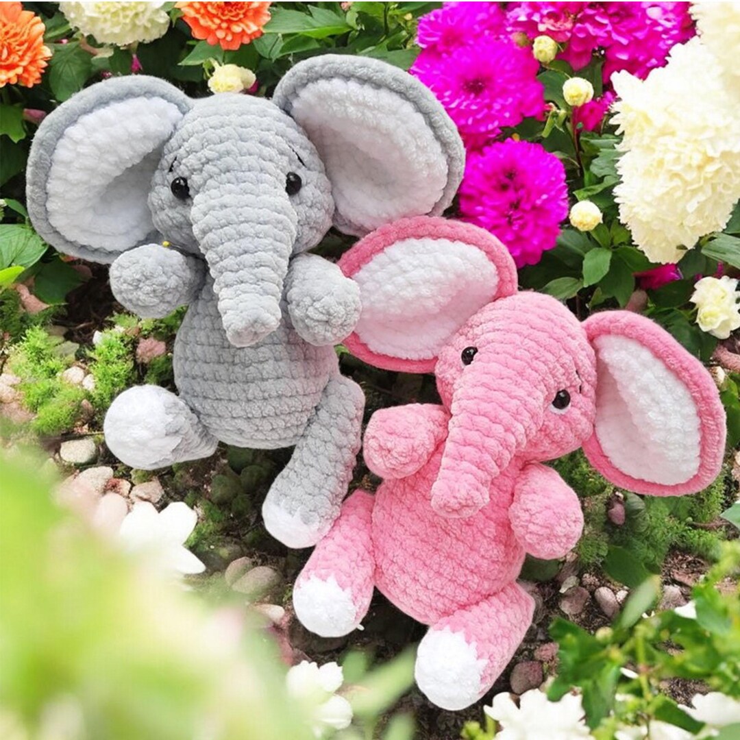 Elephant Crochet Pattern Pdf, Elephant Pattern Instructions, Elephant ...