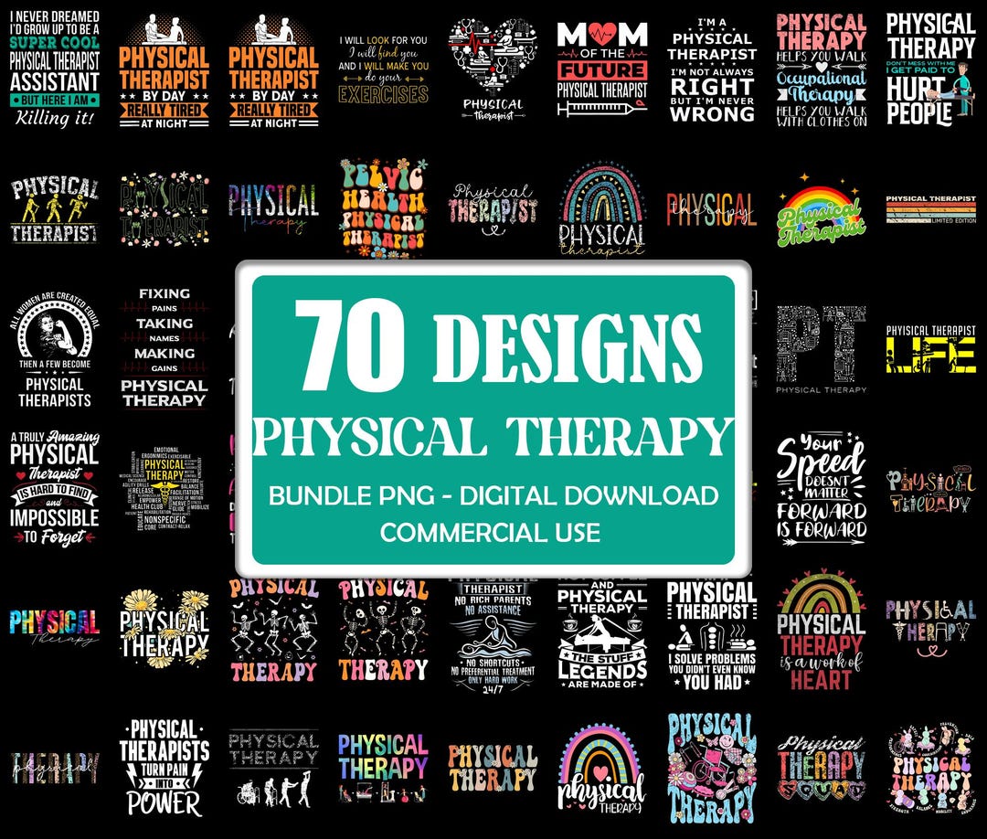 70 Designs Physical Therapist Bundle Png, Occupational Therapy Png ...