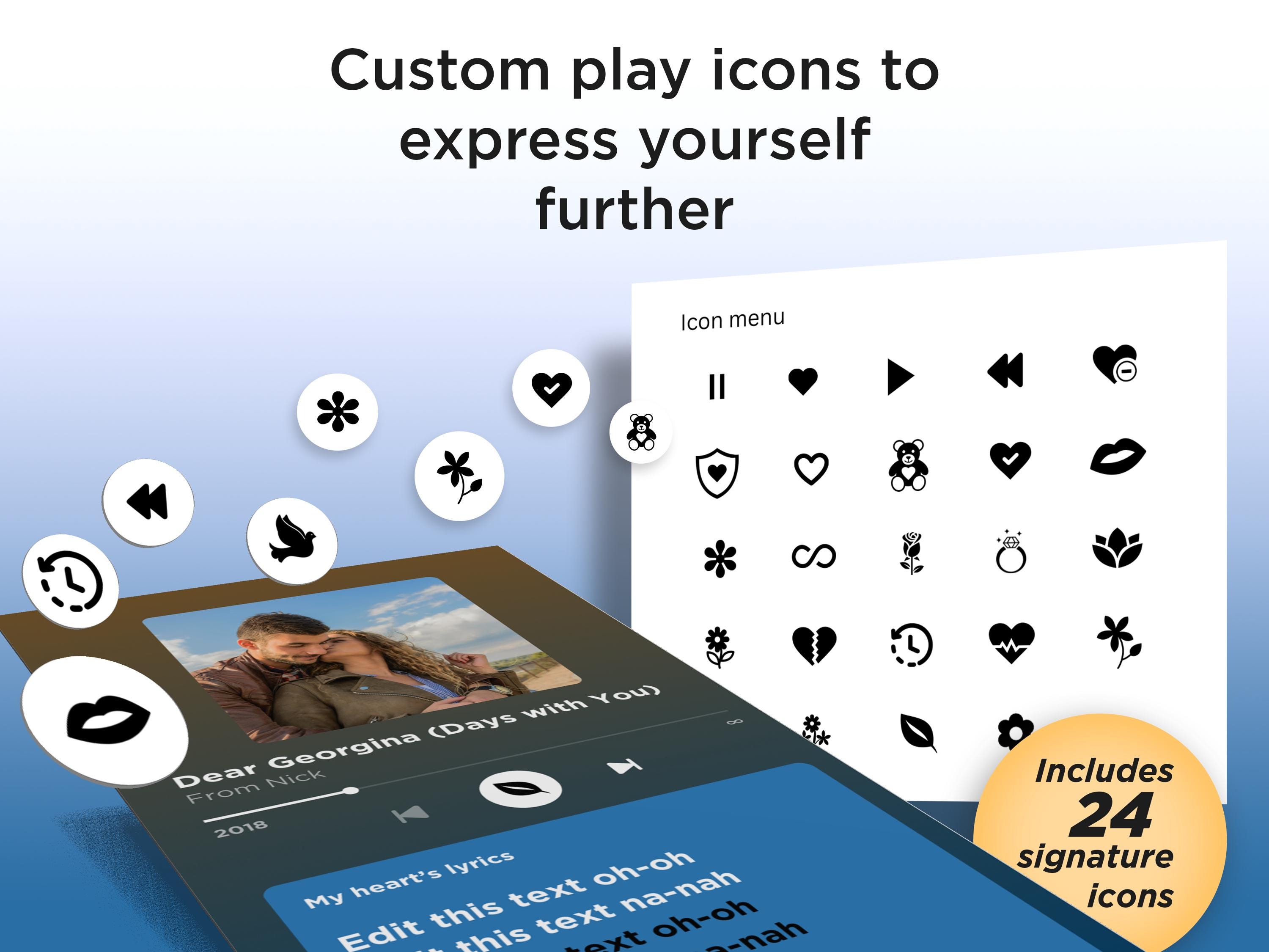 Spotify Style Lyrics Template | Editable Digital Poster | Custom Song ...