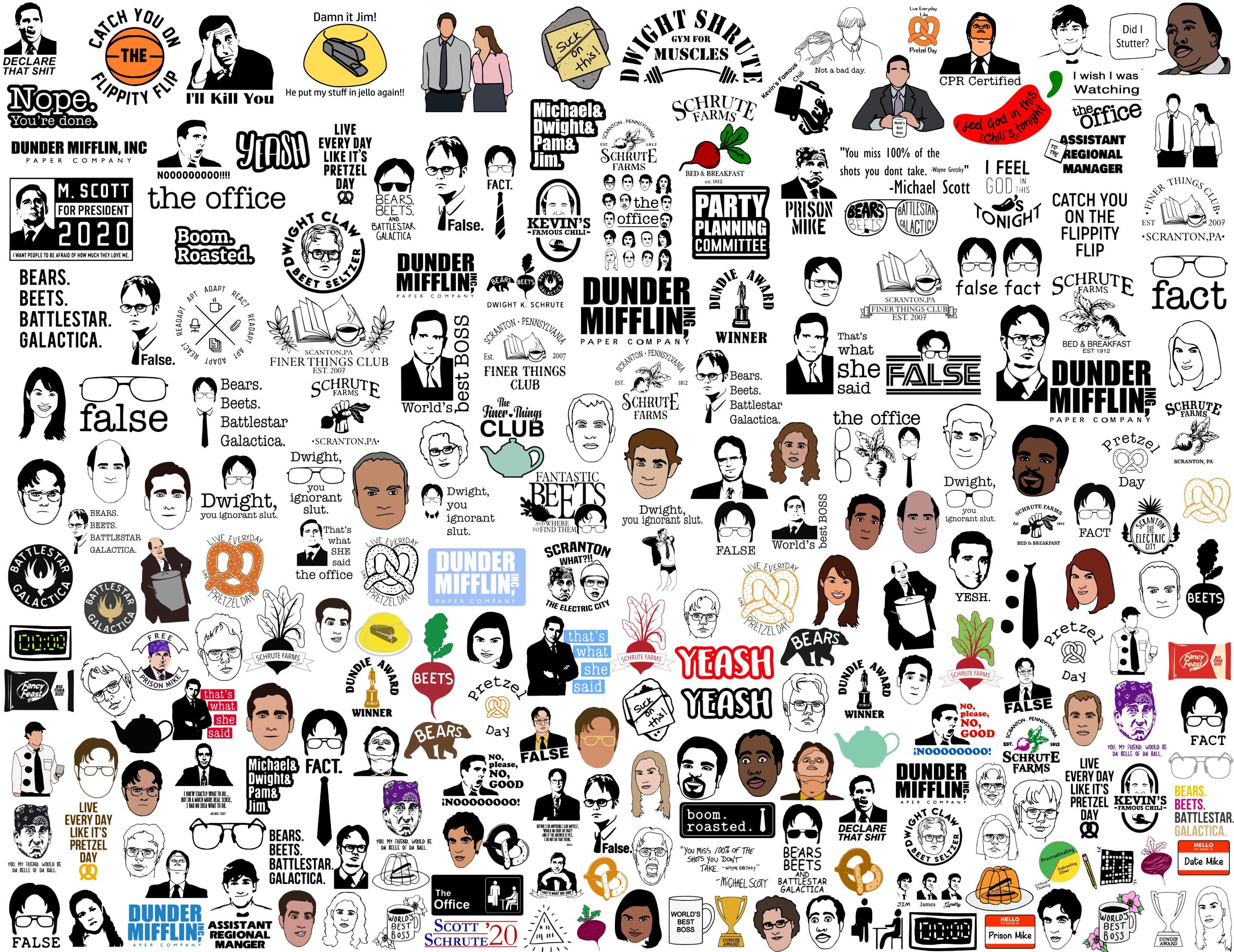 THE OFFICE Bundle SVG, the Office Svg Files for Cricut, the Office Tv ...