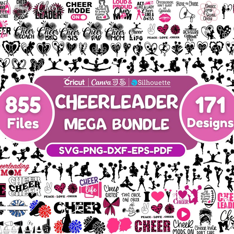 Cheerleading Svg - Etsy