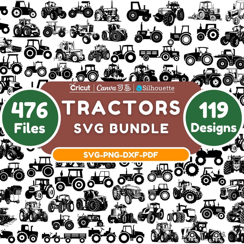 Tractor Svg - Etsy