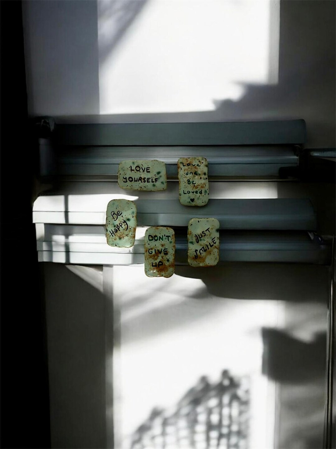Positivity Magnets, Handmade Fridge Magnet, Ceramic Note Magnet ...