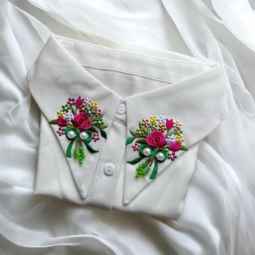 Hmong Collar Top Faux Tsho Dawb Cog Ci Woman Beaded U-shaped Bib Collar ...