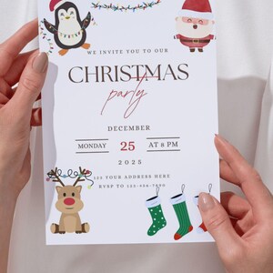 Cute Christmas Party Invitation - Etsy UK