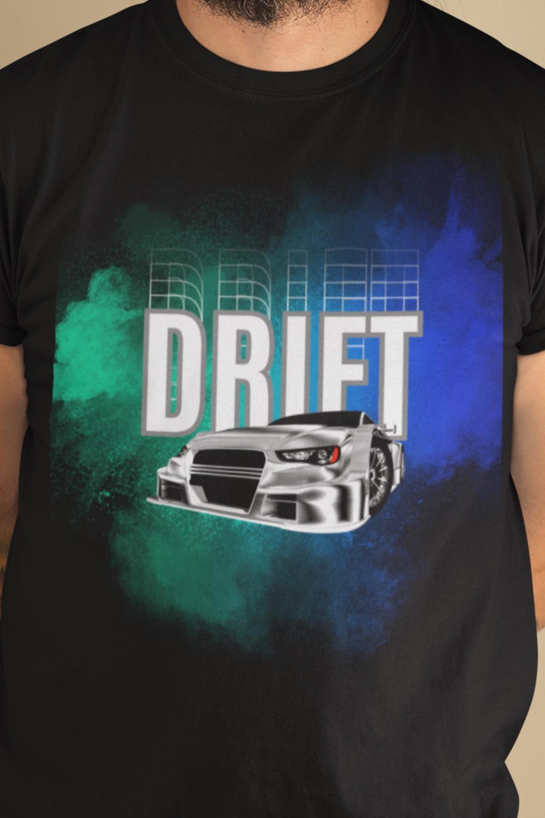 Drift Car Smoke Graphic Design T-shirt, Racing Tee, Race Car Lover Gift ...