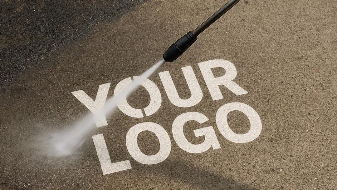 Pressure Washing Stencil/template Custom Logo Aluminum - Etsy