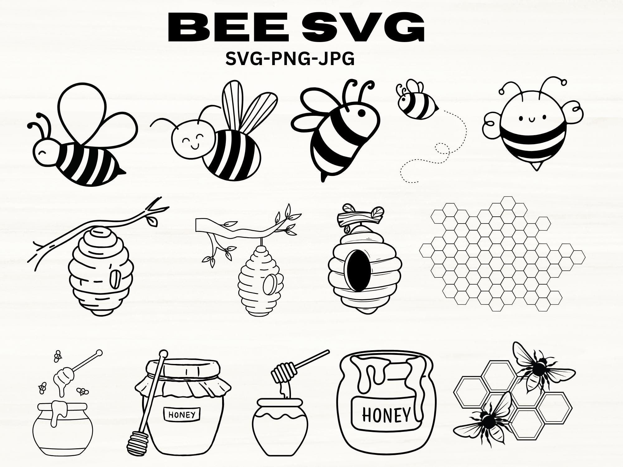 Bee Svg ,bee Hive Svg ,honeycomb Svg ,bee Clipart ,honey Bee Svg ,queen ...