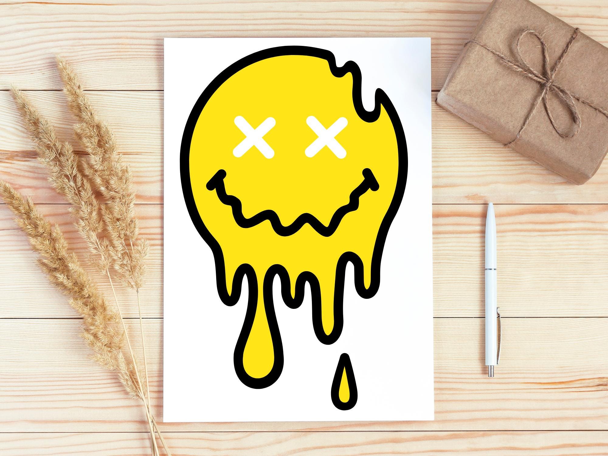 Smiley Face Svg ,smiley Face Svg Bundle, Heart Svg, Smiley Svg, Drippy ...