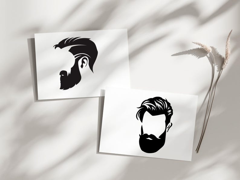 Beard Svg ,beard Clipart ,beard Svg Bundle ,beard Silhouette ,beard ...