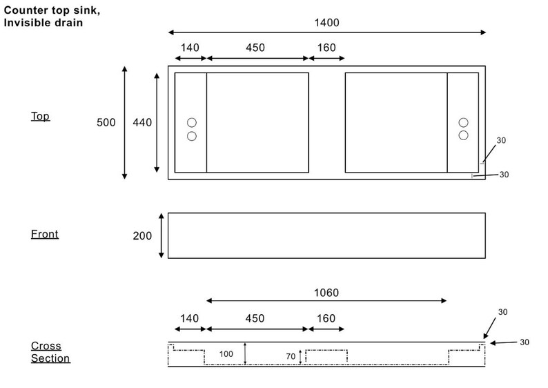 Marble Sink With Hidden Drain,nero Marquina Wall Mounted Bathroom and ...