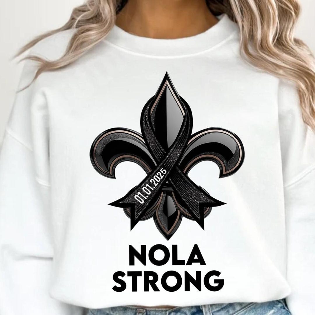 Nola Strong Png, Glitter New Orleans Support Png, New Orleans Support ...