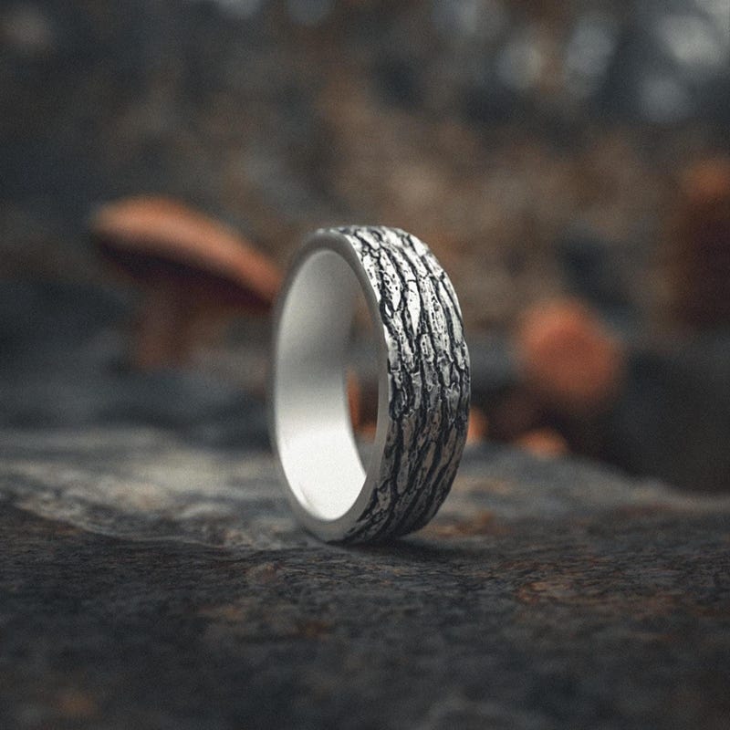 Tree Bark Ring - Etsy