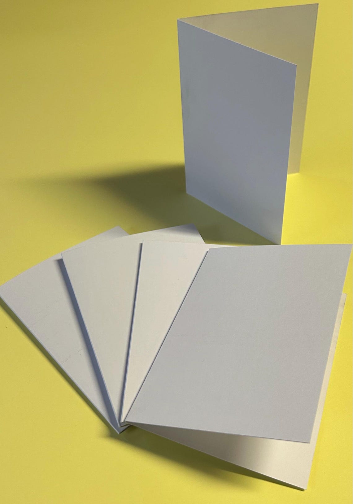 A5 to A6 Blank Creased Card - Etsy