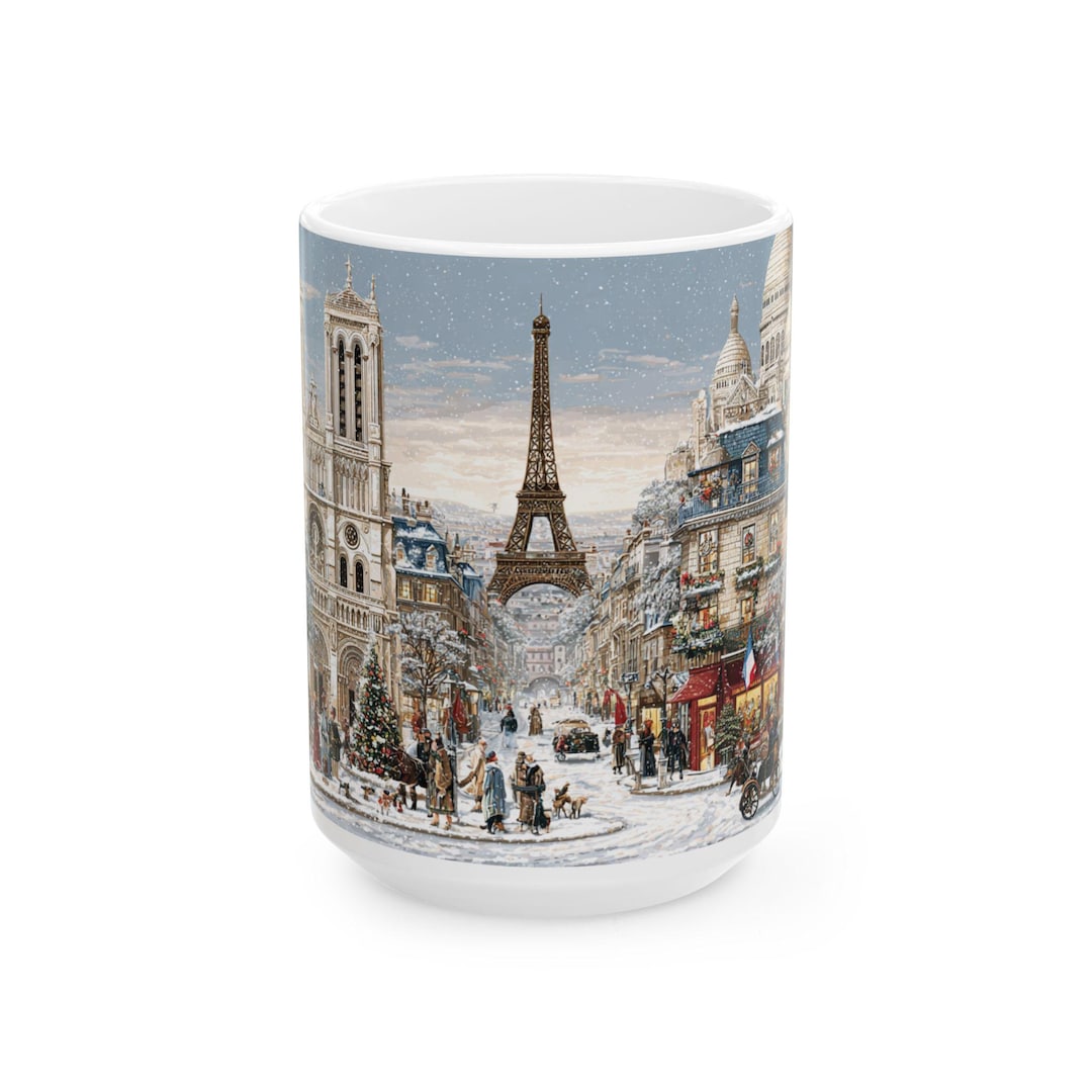 Christmas Mug - Streets of Paris - Etsy