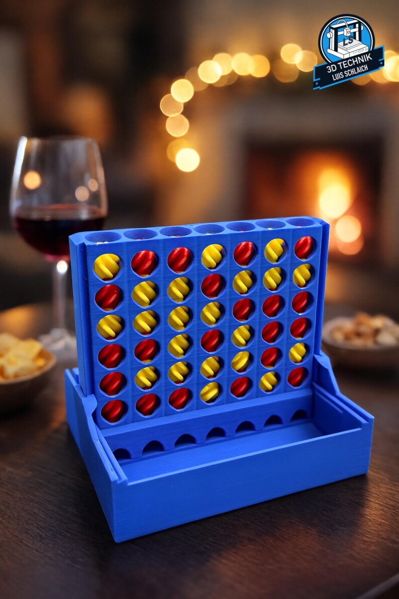 Connect Four - Self-sorting, Compact Travel Game With Your Own Color ...