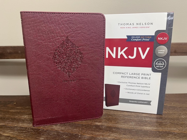 NKJV Compact Large Print Bible. - Etsy
