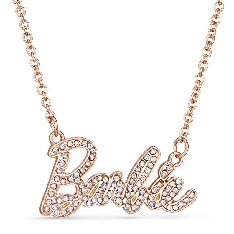 Barbie® Script Logo Necklace - Etsy