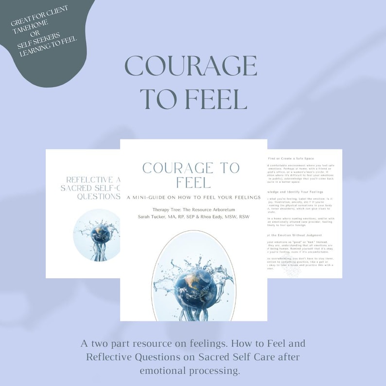 Courage to Feel: A Mini Guide on How to Feel Feelings. - Etsy