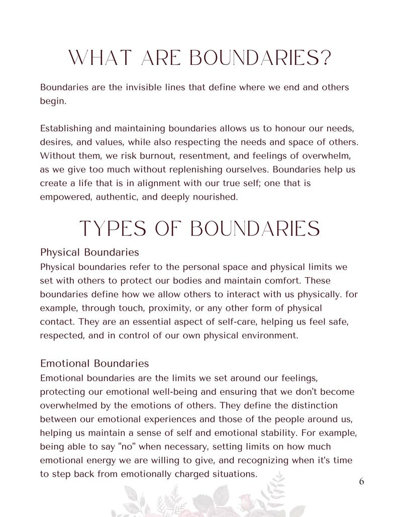 Embodied Boundaries: A Somatic Ebookfor Setting Healthy Boundaries ...