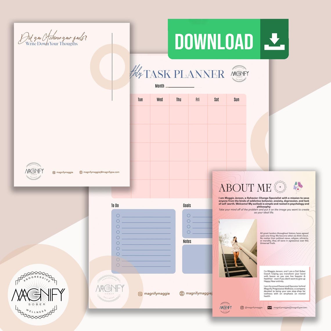 Ultimate Monthly Task Planner & Goal Tracker: Organize Your Month ...