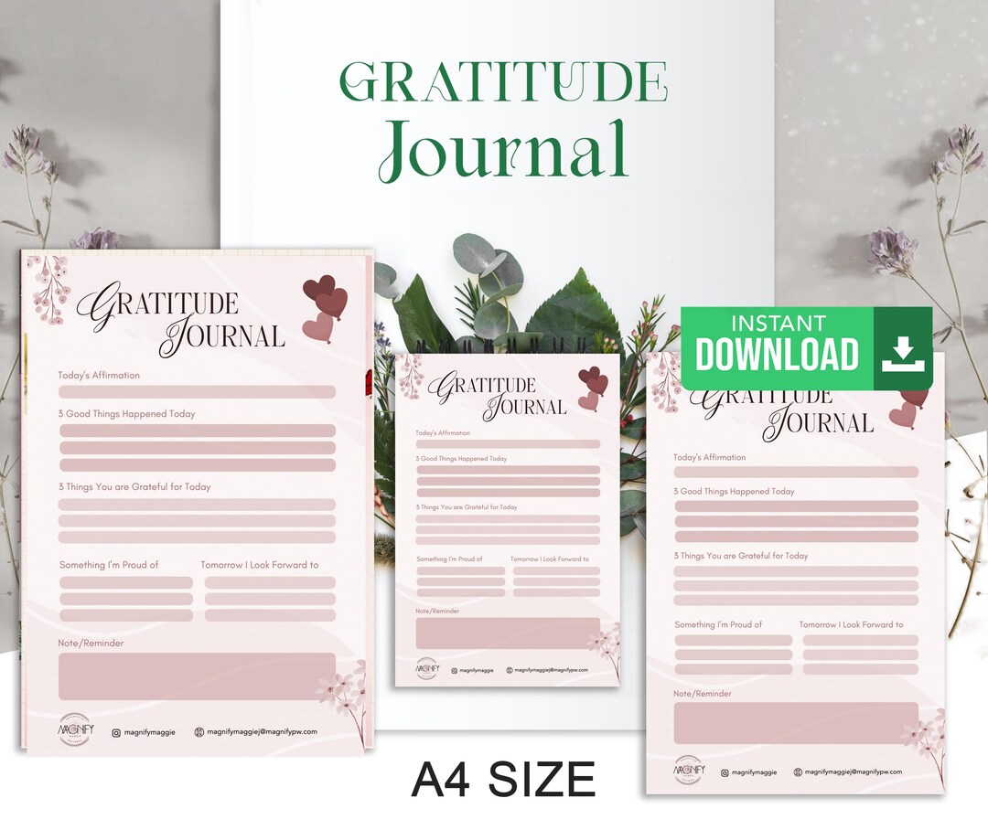 Daily Gratitude Journal, Self-care Planner: Journals for Men/women ...