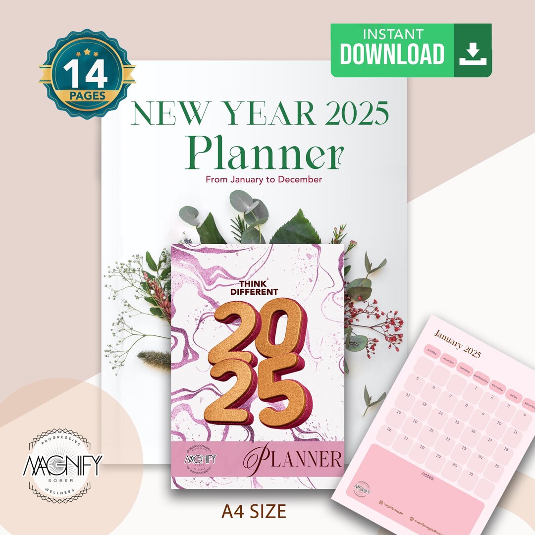 2025 Calendar, Printable New Year 2025 Planner, Homeschool Planner ...