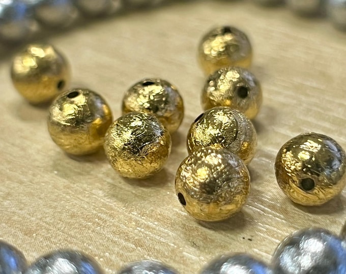 Gibeon Meteorite Bead: 18k Yellow Gold Plated, Cosmic Jewelry - Etsy